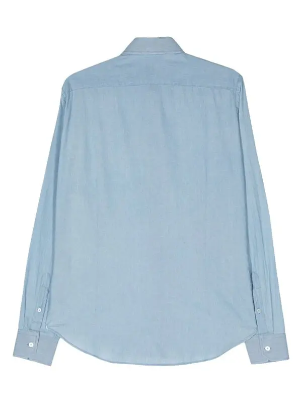 Fedeli Classic-collar Cotton Shirt