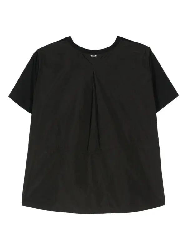 Herno Taffeta-panel Cotton T-shirt
