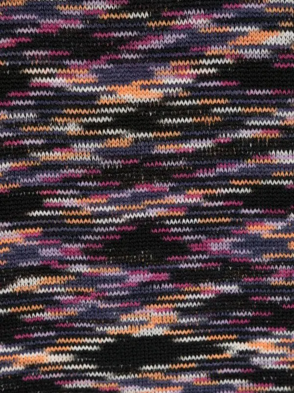 Missoni Patterned-intarsia Reversible Scarf - Purple