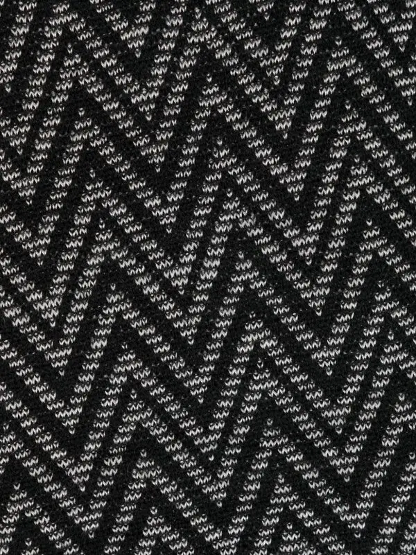 Missoni Zig-zag Intarsia-knit Scarf - Black
