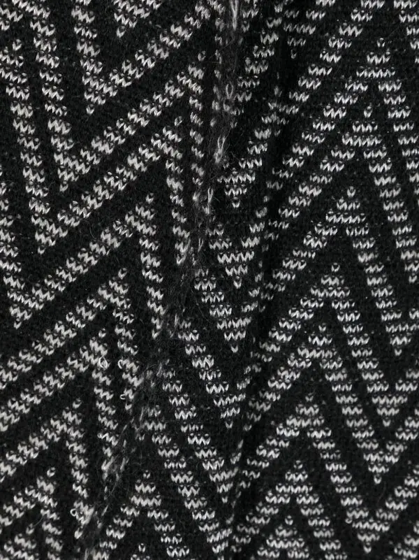 Missoni Zig-zag Intarsia-knit Scarf - Black