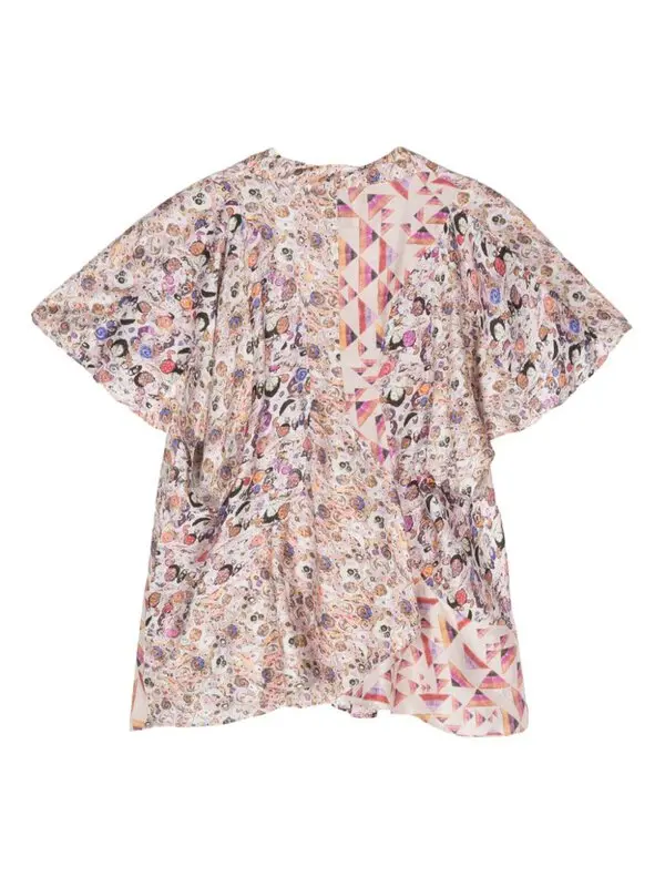 Isabel Marant Étoile Lamalia Graphic-print Flared Top