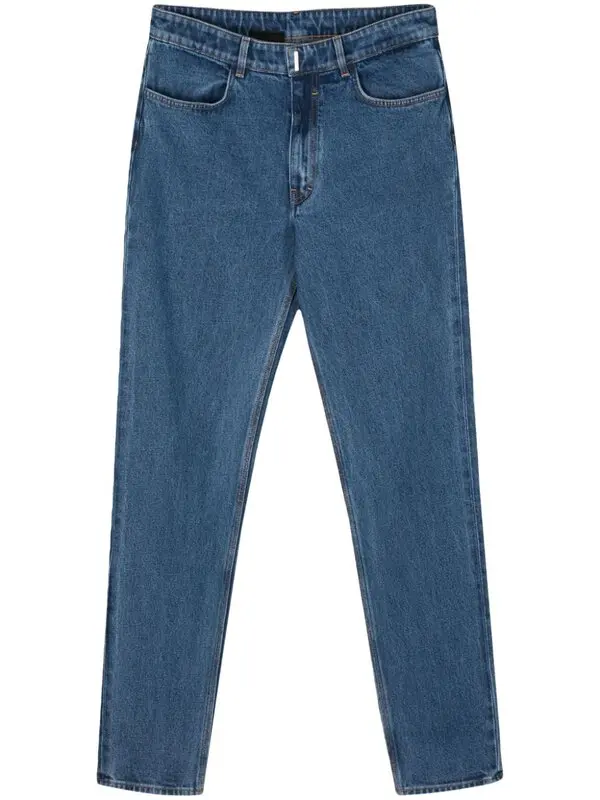 Givenchy Logo-plaque Slim-fit Jeans