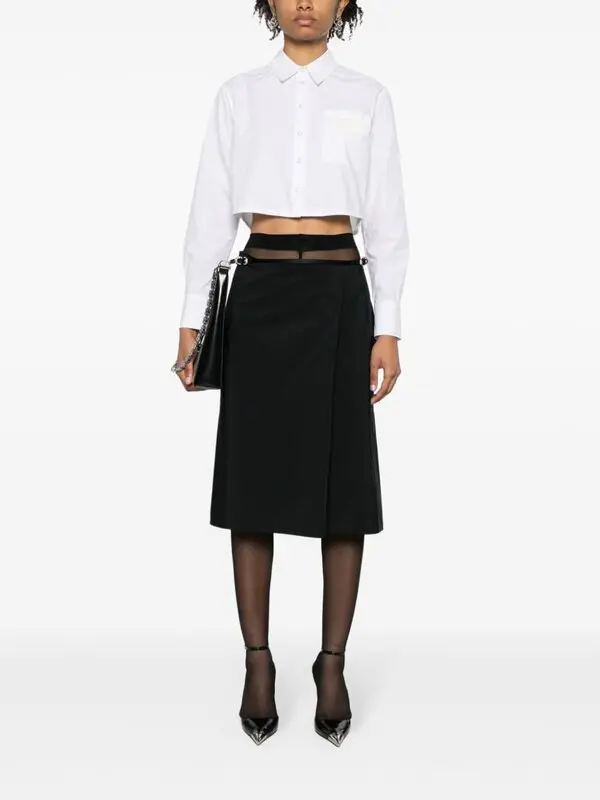 Givenchy Voyou Taffeta Wrap Skirt