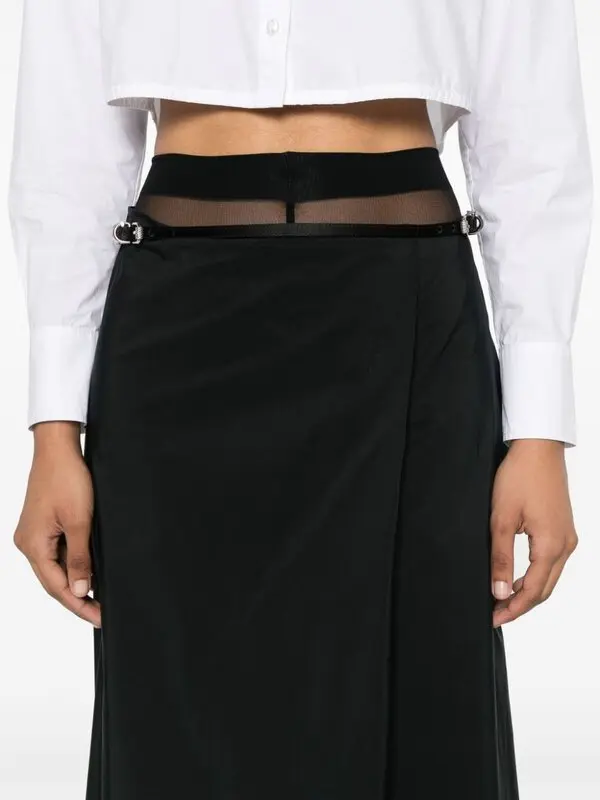 Givenchy Voyou Taffeta Wrap Skirt