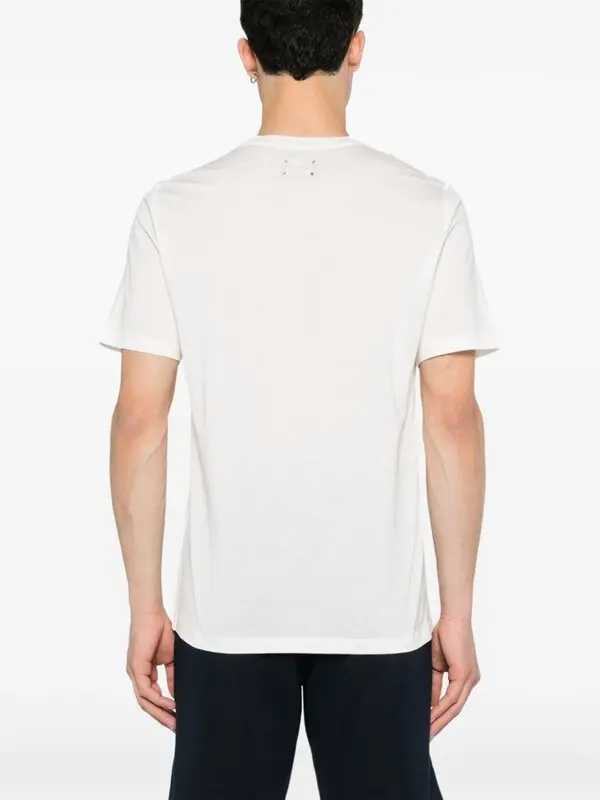 Kiton Embroidered-logo Cotton T-shirt - White