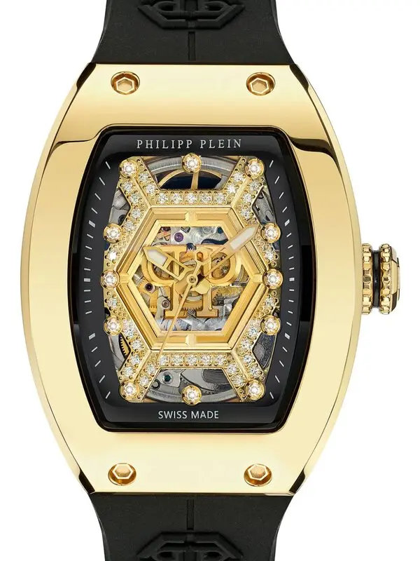 Philipp Plein Diamond Crypto Queen Goddess Of Time Watch - Black
