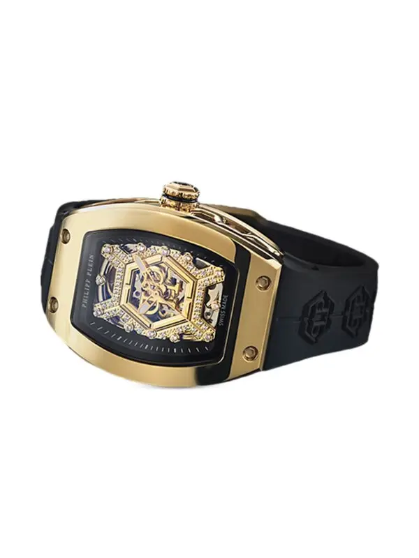 Philipp Plein Diamond Crypto Queen Goddess Of Time Watch - Black