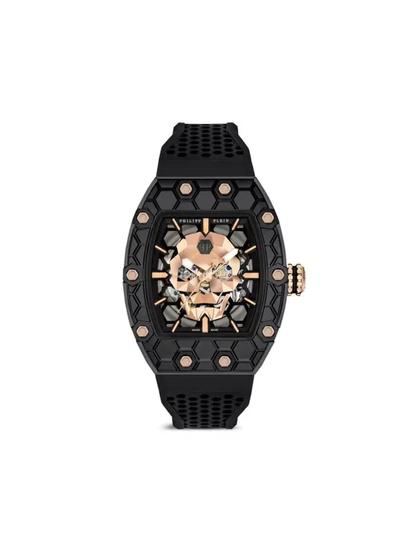 Philipp Plein Automatic Strap Watch - Black