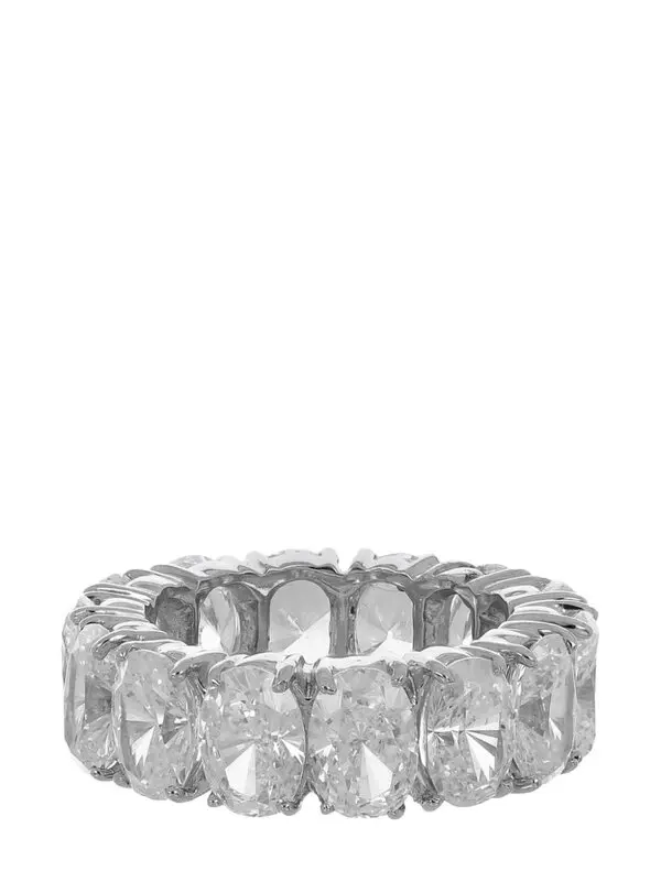 FANTASIA BY DESERIO 14kt White Gold Eternity Ring - Silver