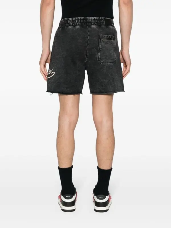 Amiri Filigree Cotton Track Shorts