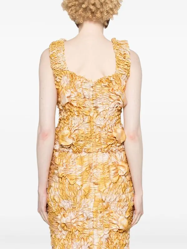 FEBEN Twist Ruched Tank Top