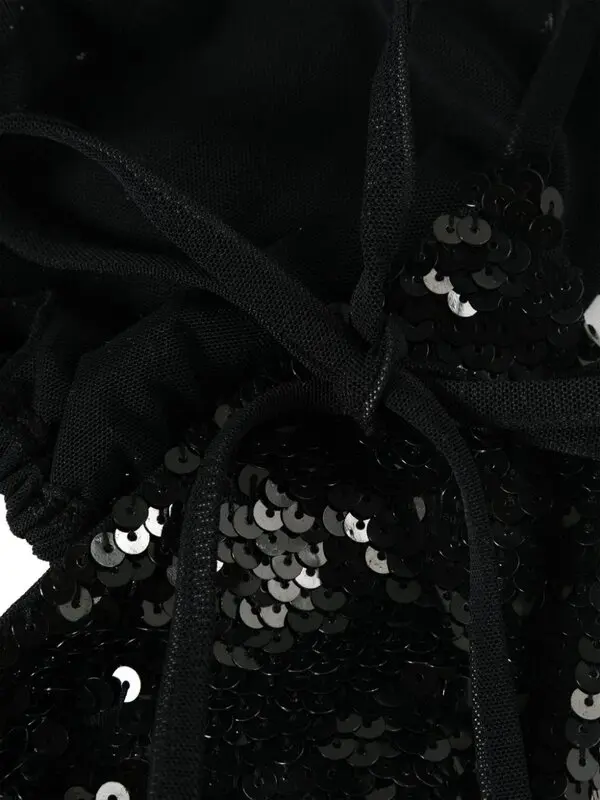 P.a.r.o.s.h Sequinned Bikini Set - Black
