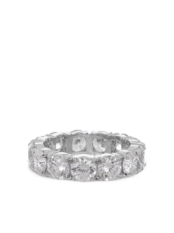 FANTASIA BY DESERIO 14kt White Gold Eternity Ring - Silver