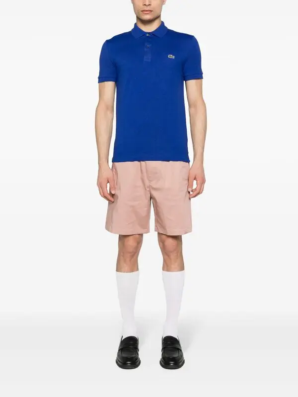 Lacoste Logo-patch Cotton Polo Shirt - Blue
