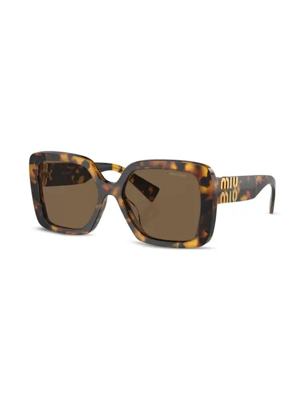 Miu Miu Tortoiseshell Oversized Sunglasses