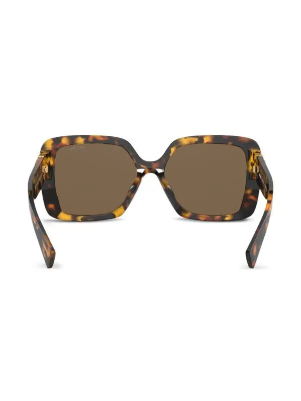 Miu Miu Tortoiseshell Oversized Sunglasses