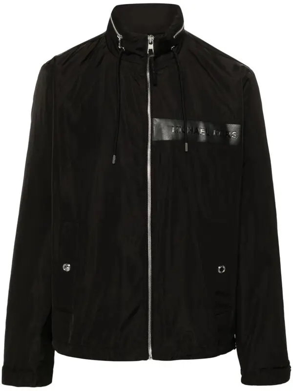 Michael Kors Logo Debossed Windbreaker