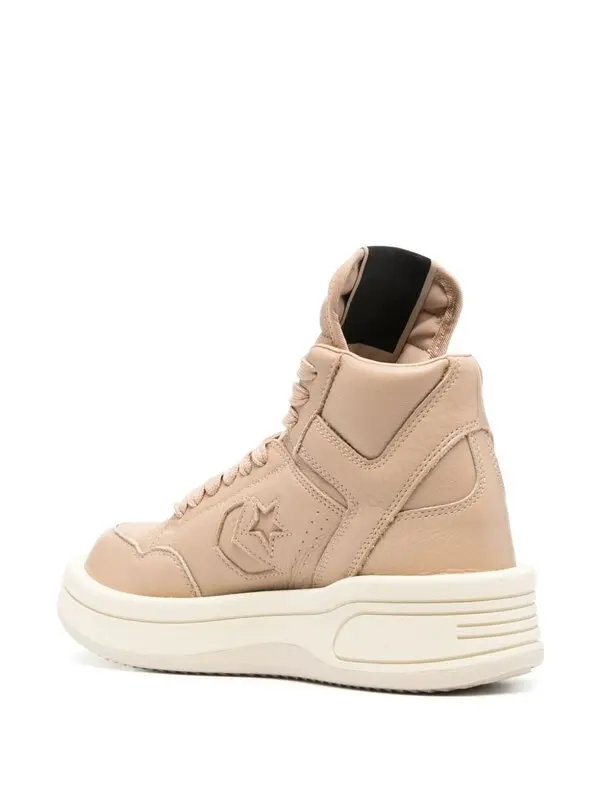 CONVERSE Rick Owens Drkshdw X Drkshdw Turbowpn Leather Sneakers - Neutrals