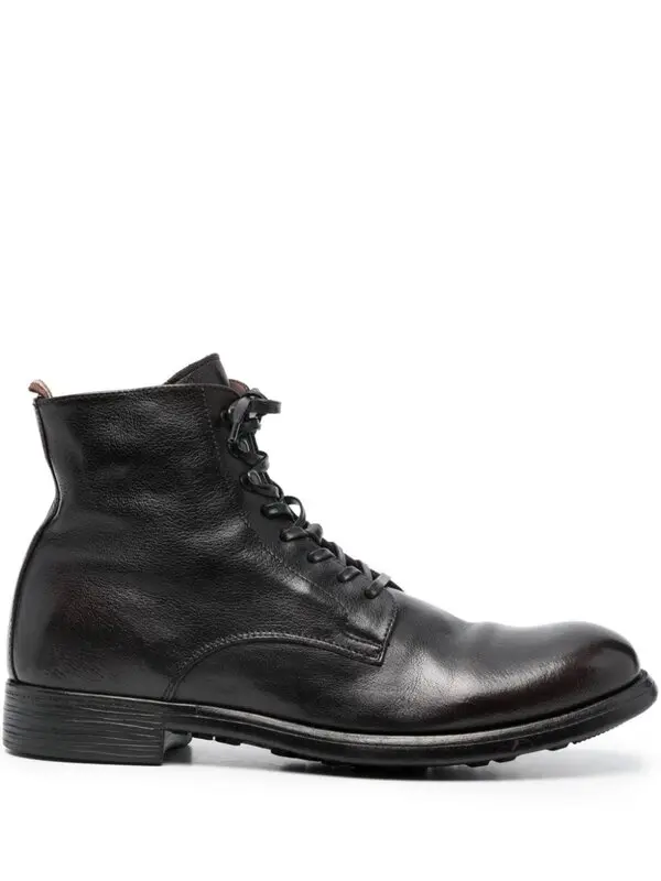 Officine Creative Lace-up Calf Leather Boots