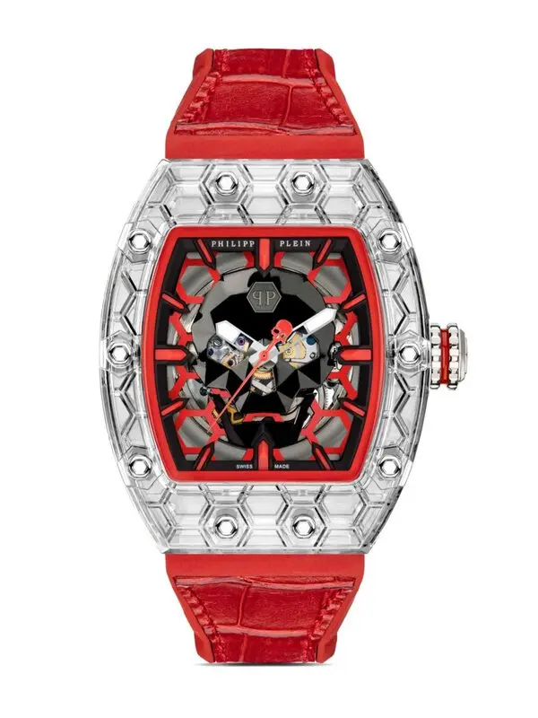 Philipp Plein 55mm Cry$tal $layer Watch