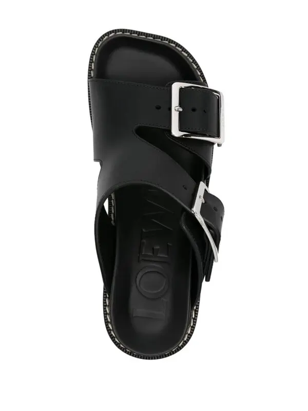 Loewe 70mm Ease Buckle-straps Mules - Black