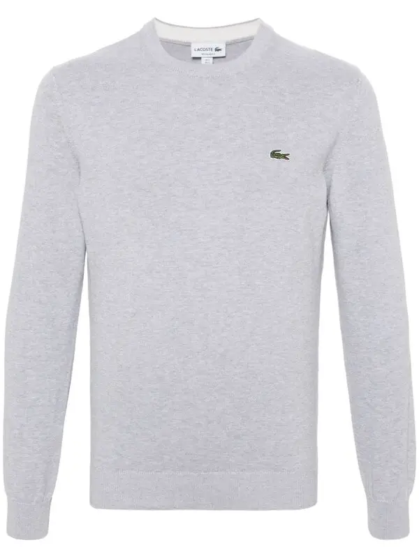 Lacoste Mélange-effect Cotton Jumper