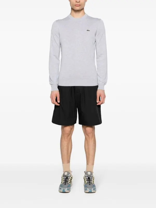 Lacoste Mélange-effect Cotton Jumper