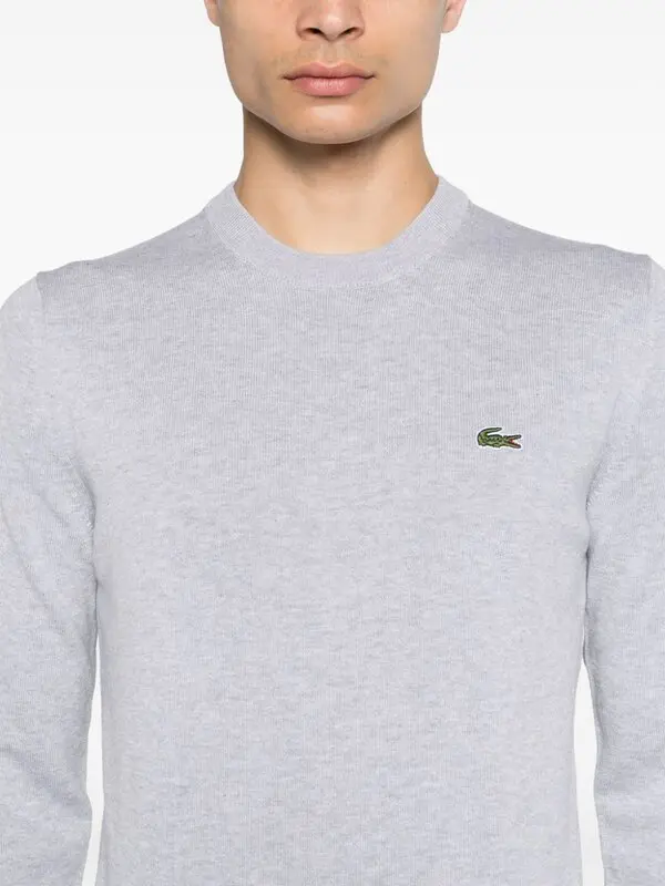 Lacoste Mélange-effect Cotton Jumper
