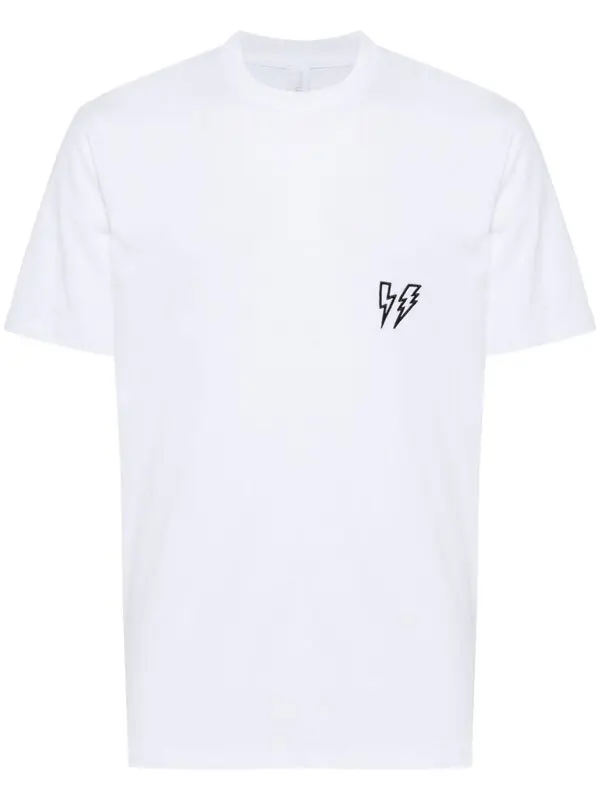 Neil Barrett Thunderbolt-patch Cotton T-shirt