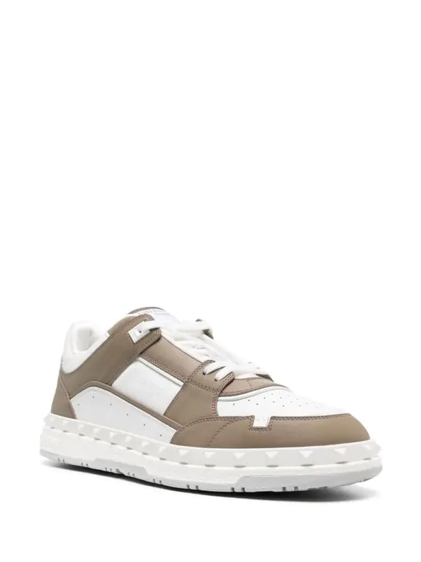 Valentino Garavani Rockstud Lace-up Sneakers