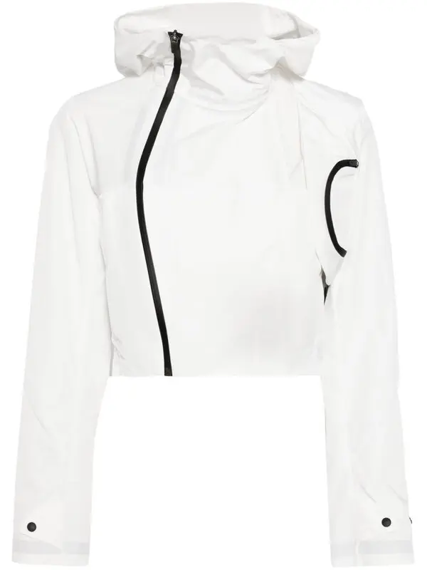HYEIN SEO Hooded Cropped Shell Jacket - White