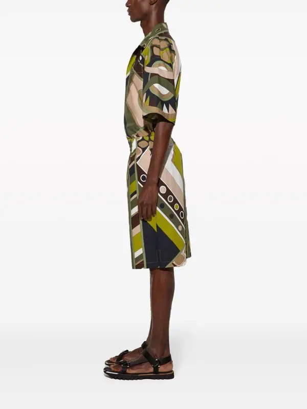 Emilio Pucci Vivara-print Cotton Shorts