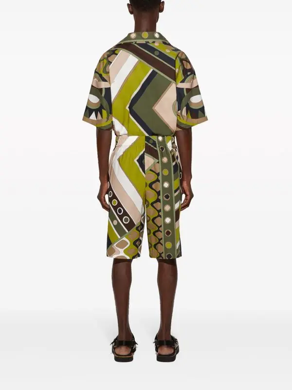 Emilio Pucci Vivara-print Cotton Shorts