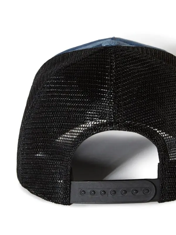 Emilio Pucci Marmo-Print Denim Trucker Cap - Blue | Editorialist display picture 1