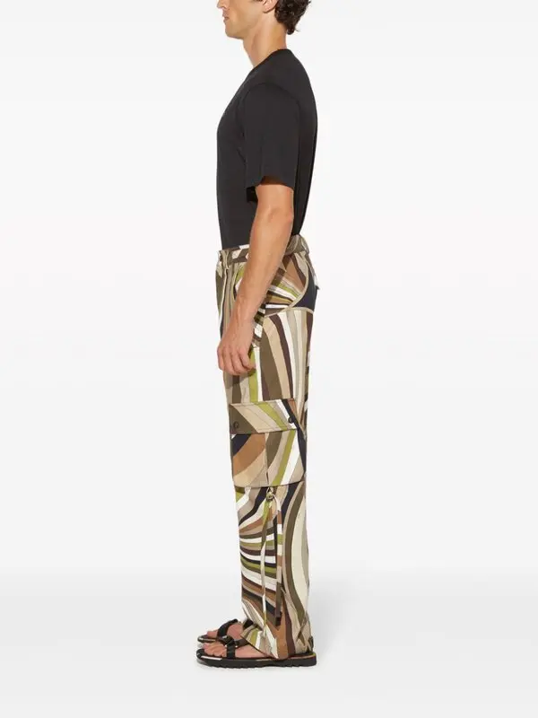 Emilio Pucci Iride-print Cargo Trousers