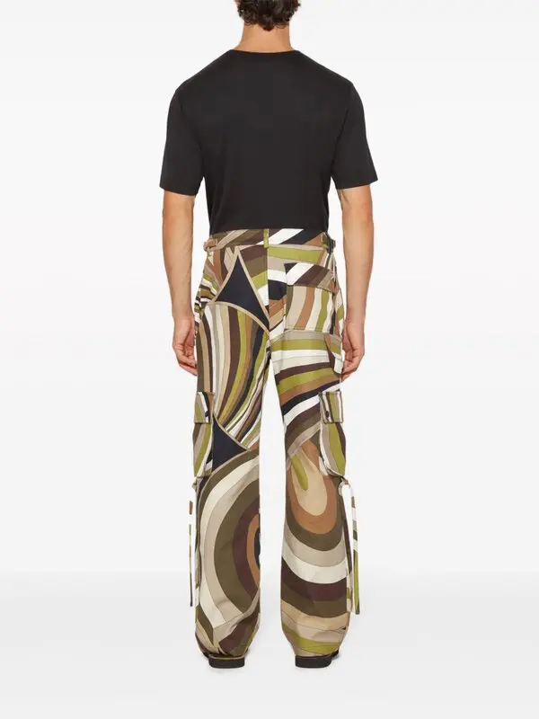 Emilio Pucci Iride-print Cargo Trousers