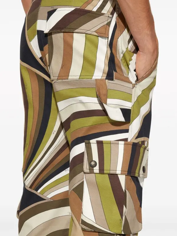 Emilio Pucci Iride-print Cargo Trousers