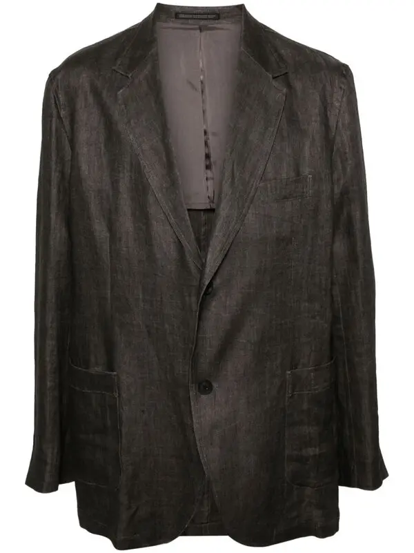 Yohji Yamamoto Notched-lapels Single-breasted Blazer