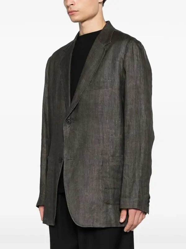 Yohji Yamamoto Notched-lapels Single-breasted Blazer