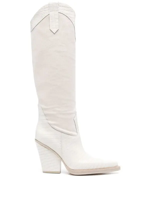 Paris Texas El Dorado 100mm Boots - Neutrals