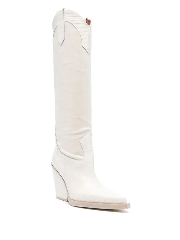 Paris Texas El Dorado 100mm Boots - Neutrals