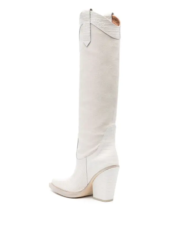 Paris Texas El Dorado 100mm Boots - Neutrals