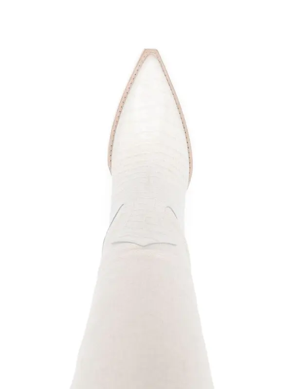 Paris Texas El Dorado 100mm Boots - Neutrals