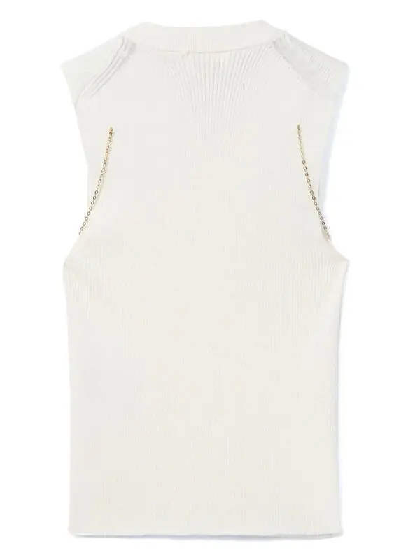 Emilio Pucci Logo-plaque Ribbed Knit Top