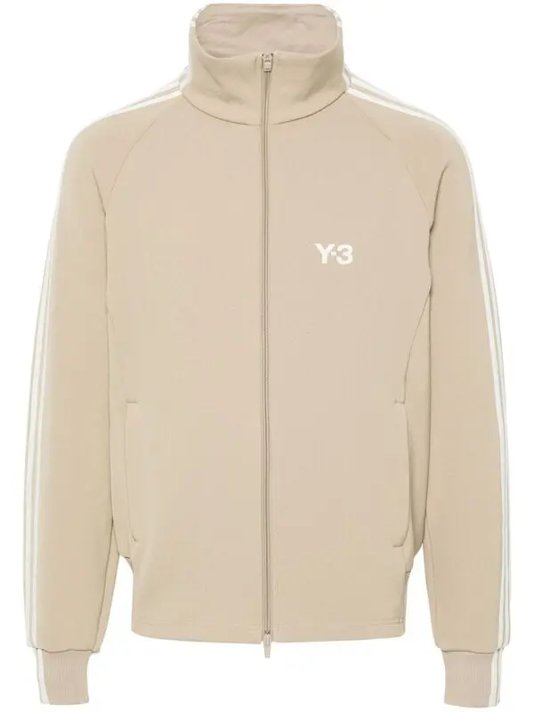 Y3 3-stripes Logo Zip-up Sweatshirt