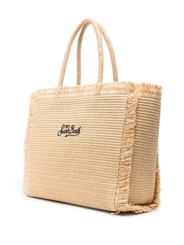 MC2 SAINT BARTH Straw Tote Bag - Neutrals