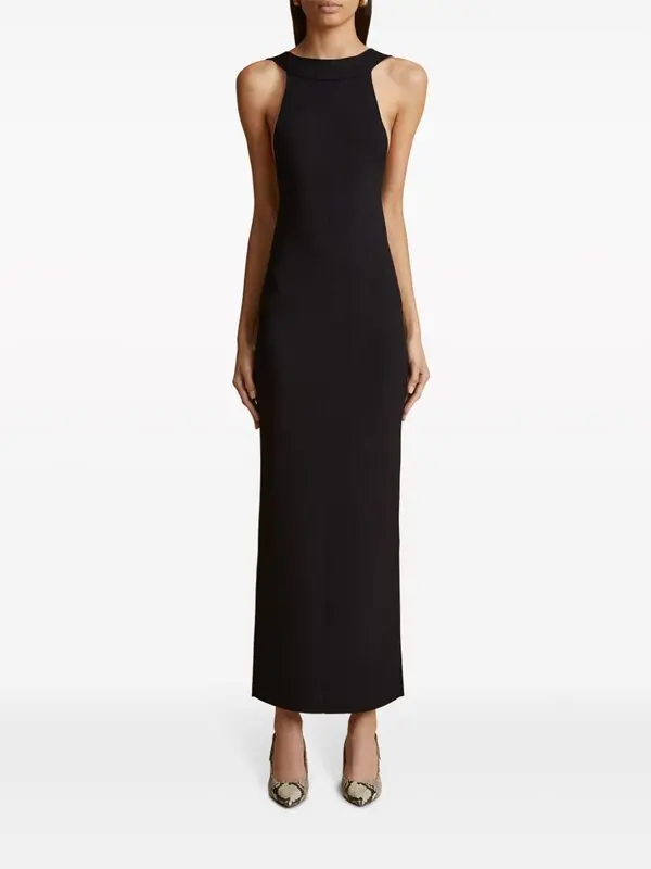 Khaite Media Open-back Midi Dress