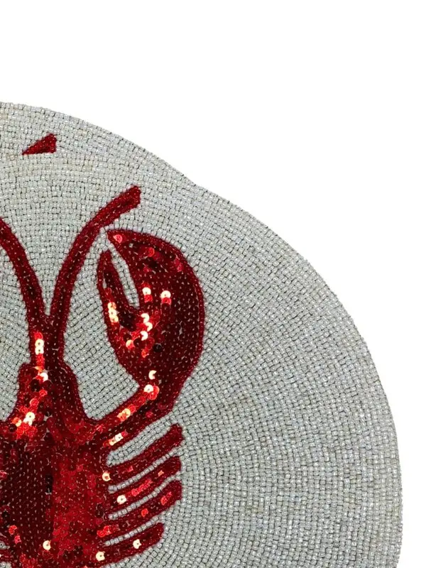 LES-OTTOMANS Lobster Beaded Placemat