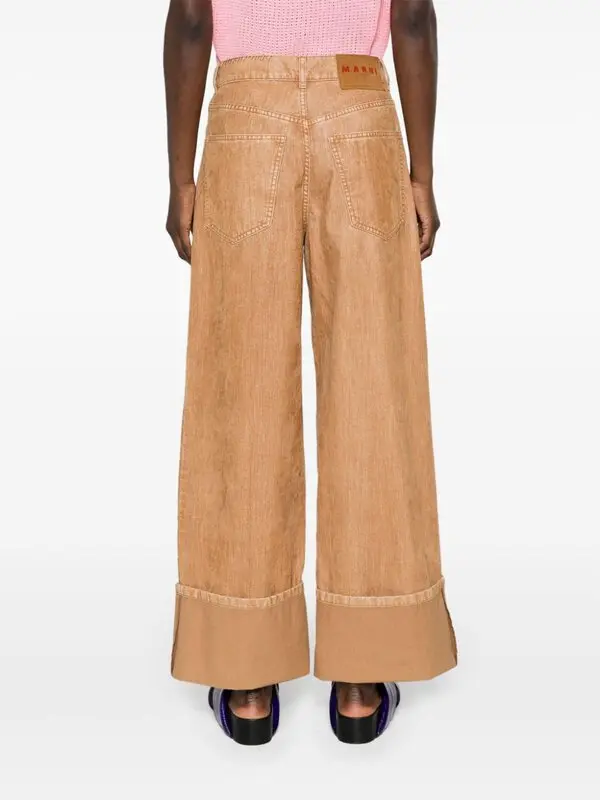 Marni High-waist Wide-leg Trousers
